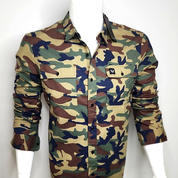 True Religion | Shirts | True Religion Buttondown Camouflage Medium ...